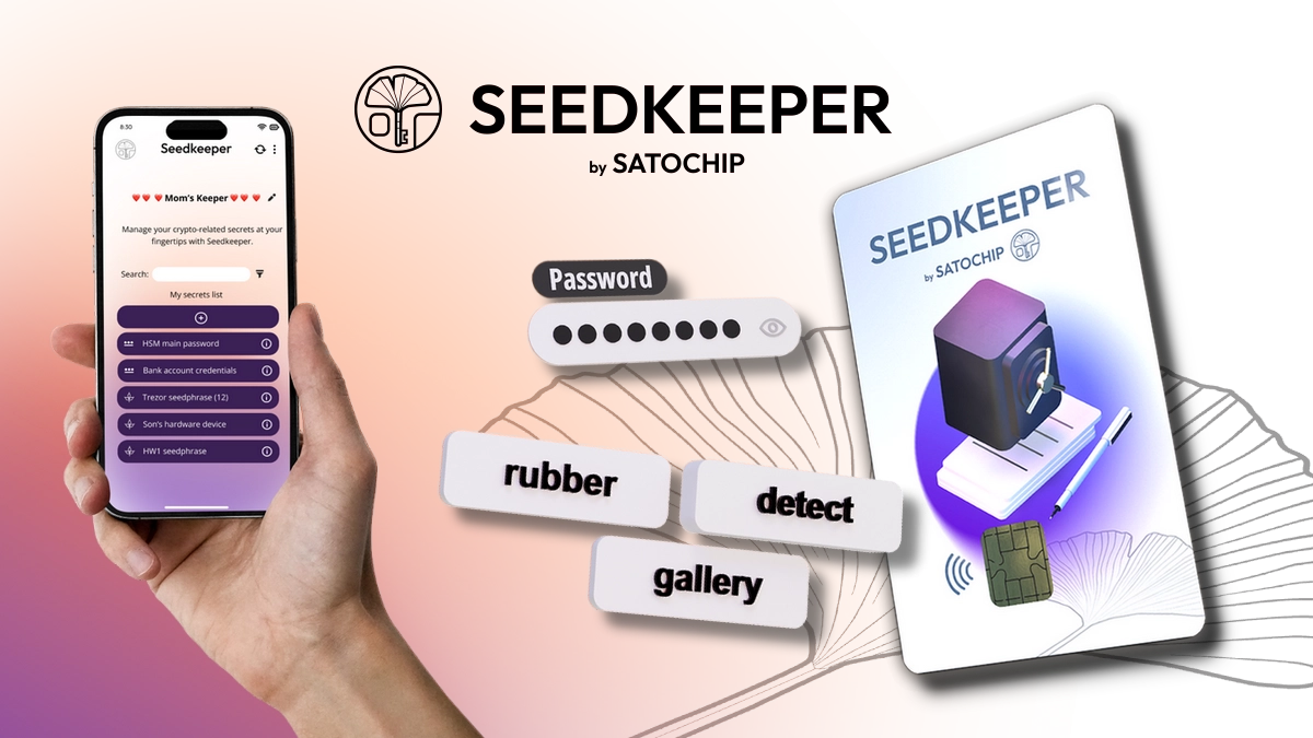 Seedkeeper – Secure password & seedphrase manager 🔐